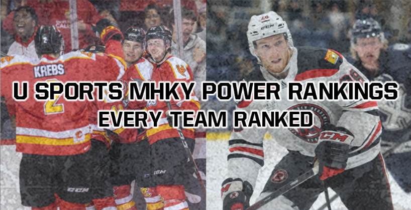 U SPORTS men's hockey Power Rankings: Full ranking